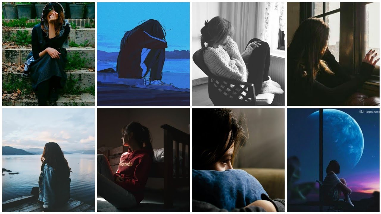 Sad 😔 dpz for girls || New Alone girl dp for whatsapp || Heart-broken 💔 ...