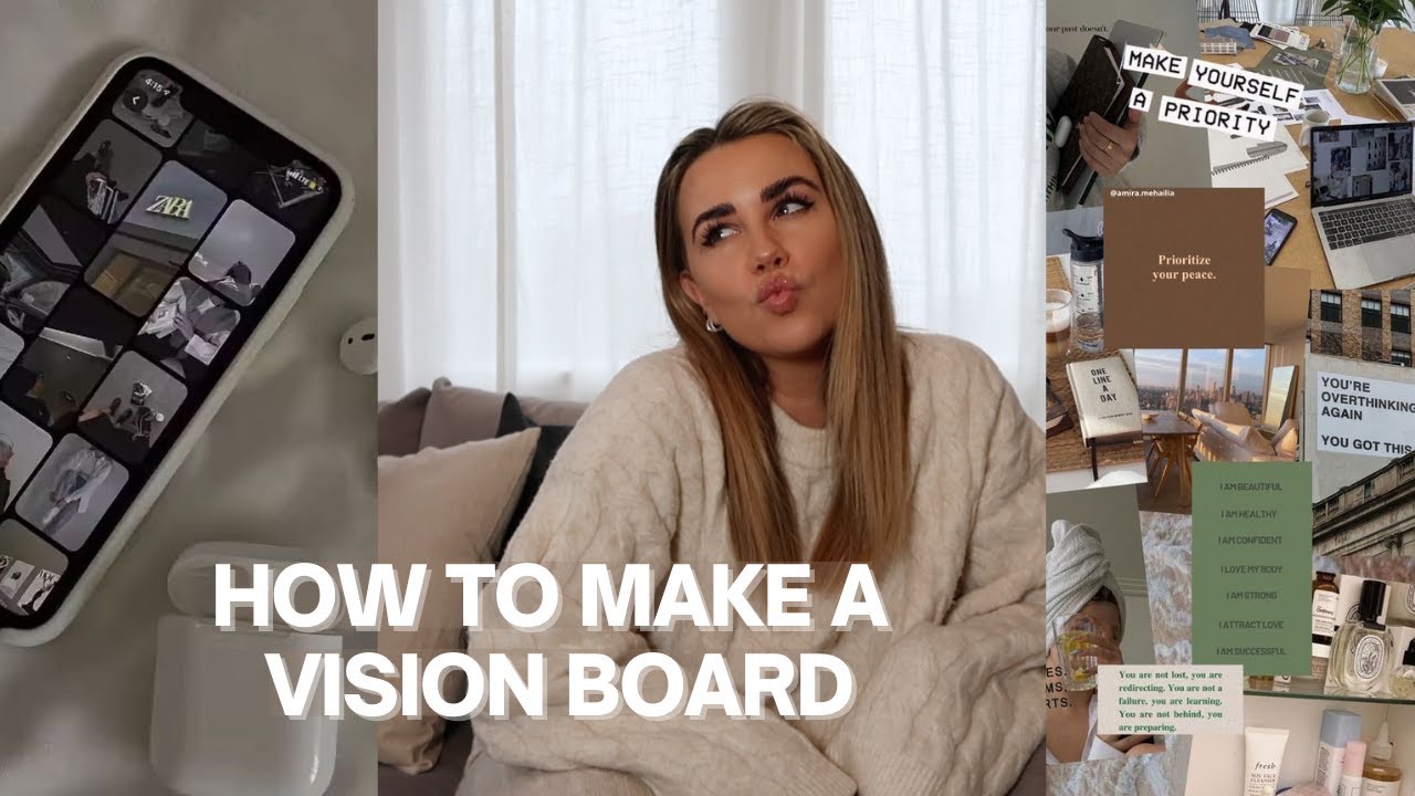 HOW TO CREATE A VISION BOARD & A SNEAK PEEK AT MINE | manifesting your ...