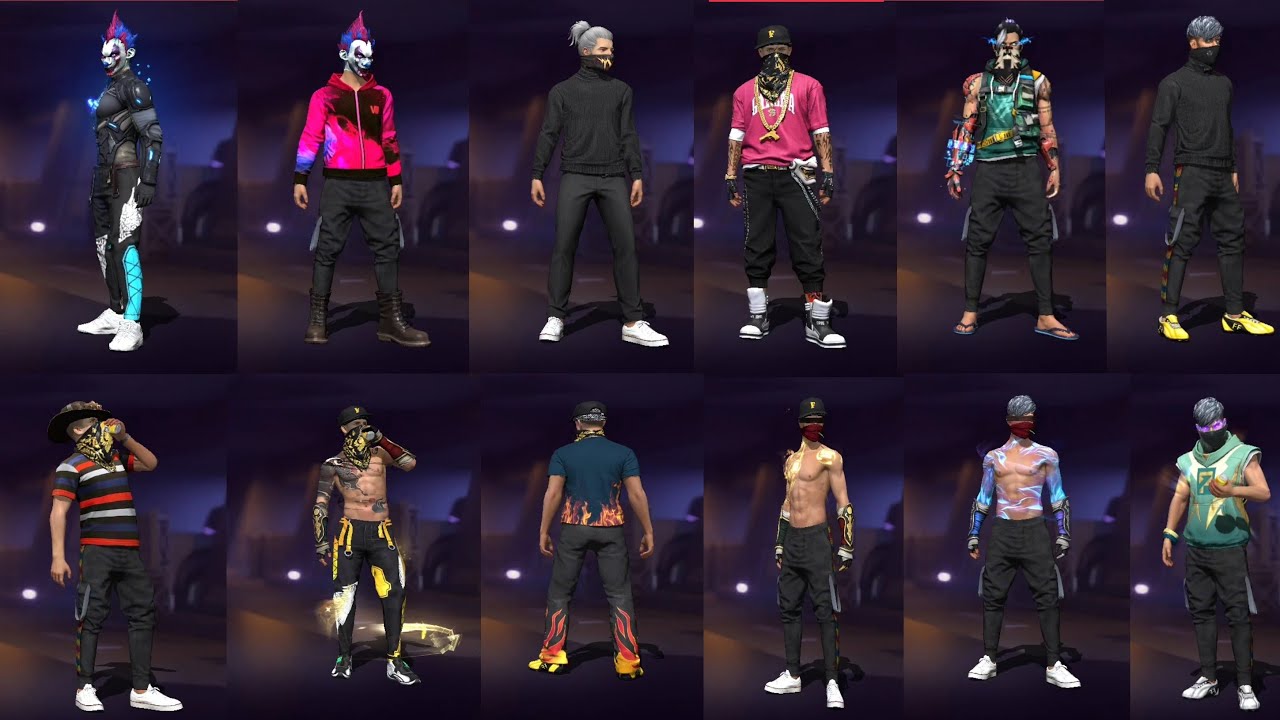 ALL FREE FIRE DRESS COMBINATION | PART-3 - YouTube