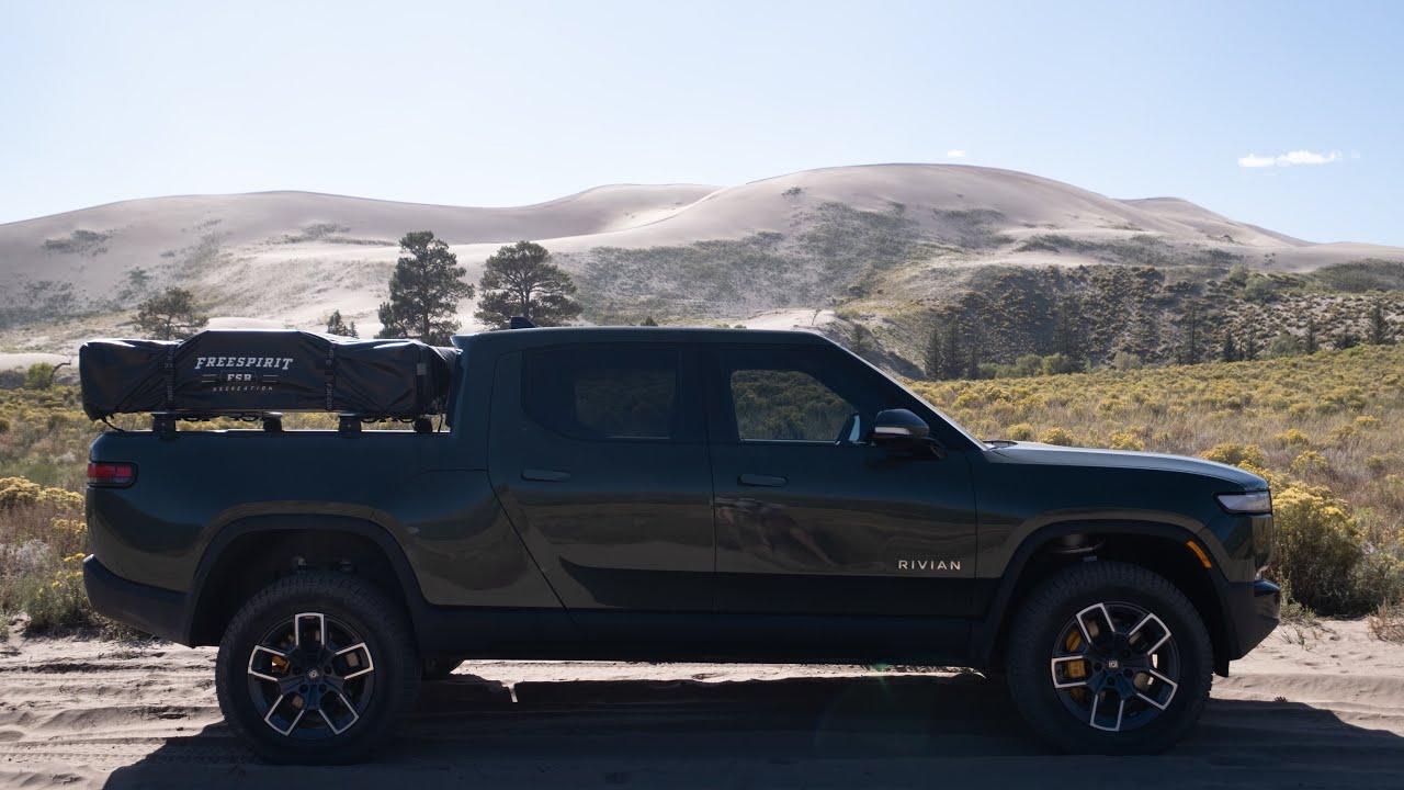Driving a Rivian R1T over Medano Pass, 4WD in Colorado - YouTube