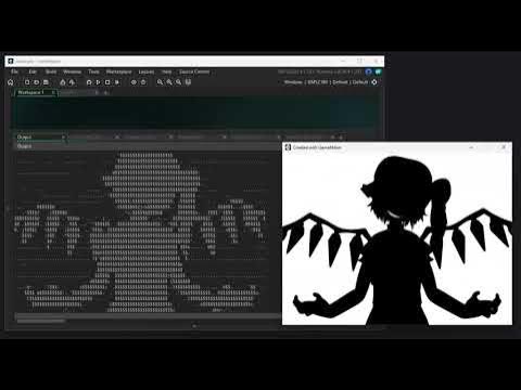 Bad Apple in GameMaker debug console - YouTube