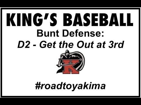 Bunt Defense Runner At 2nd - Kings High School Baseball 2020 - YouTube