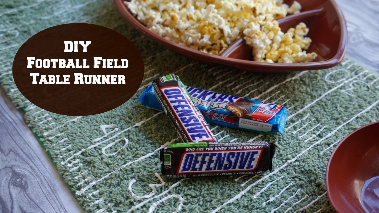 DIY Football Field Table Runner - YouTube