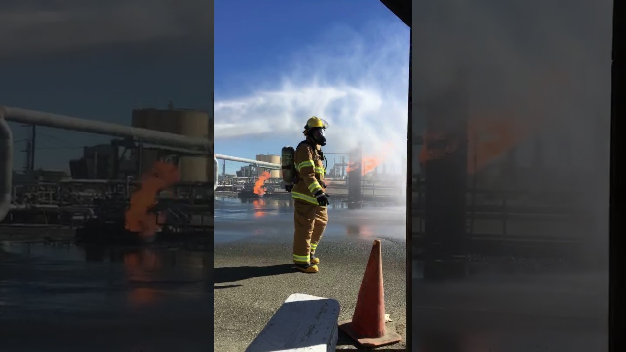Shell oil firefighters - YouTube