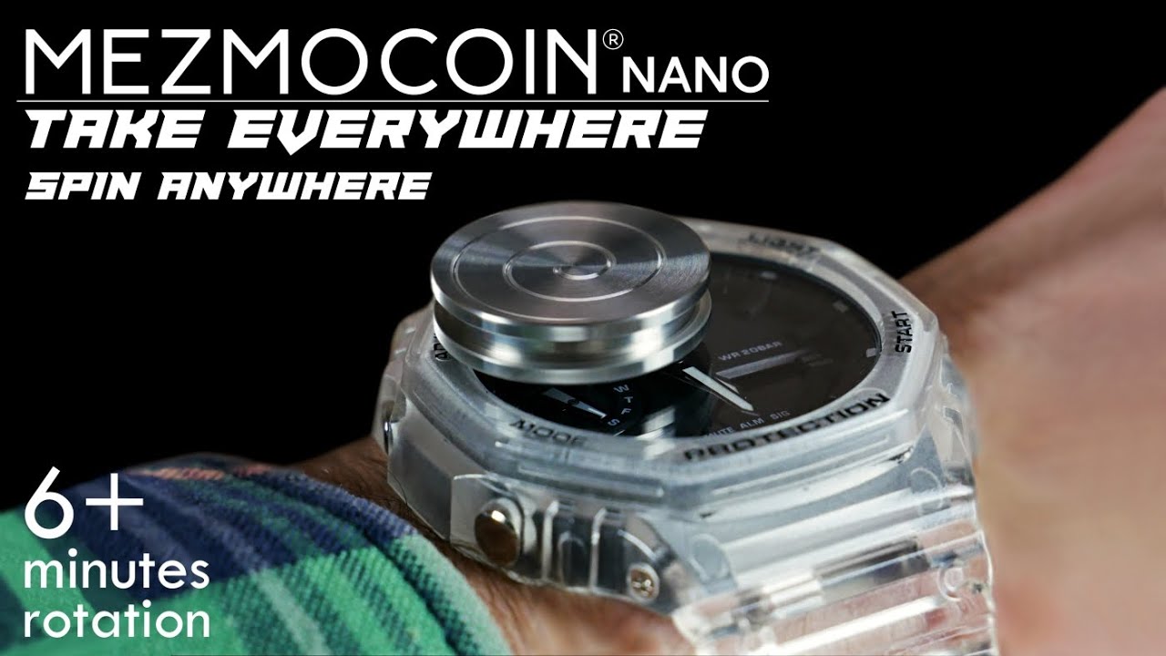 MEZMOCOIN® Nano- Ultra compact quick-release Spinning Toy - YouTube
