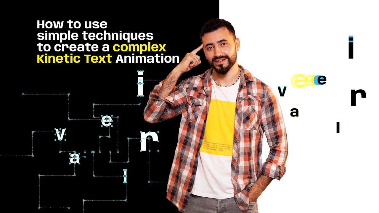 How to use simple techniques to create a complex kinetic Text Animation ...