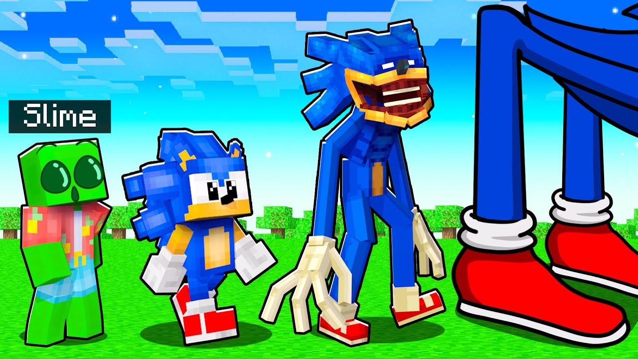 Evolving as SONIC in Minecraft! - YouTube