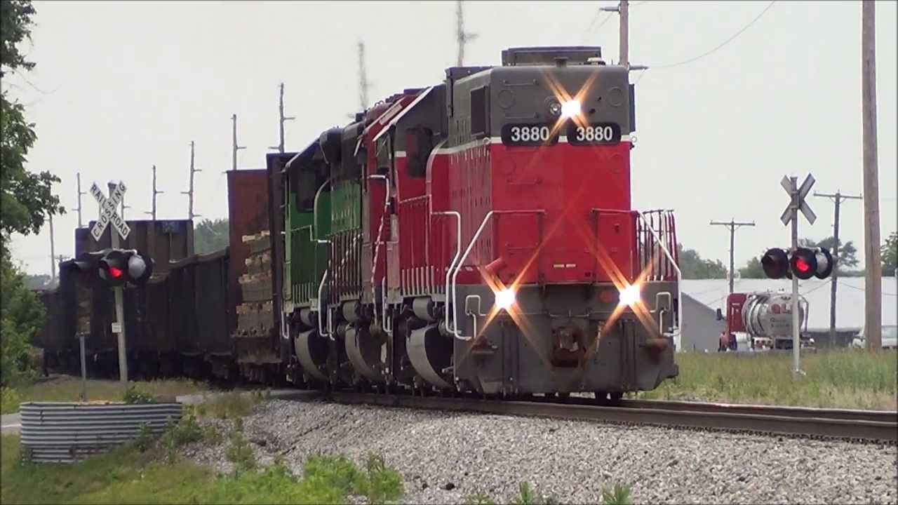 CF&E Railroad Long Hood Forward leading 3 Loco Lashup LIFW 126 cars ...
