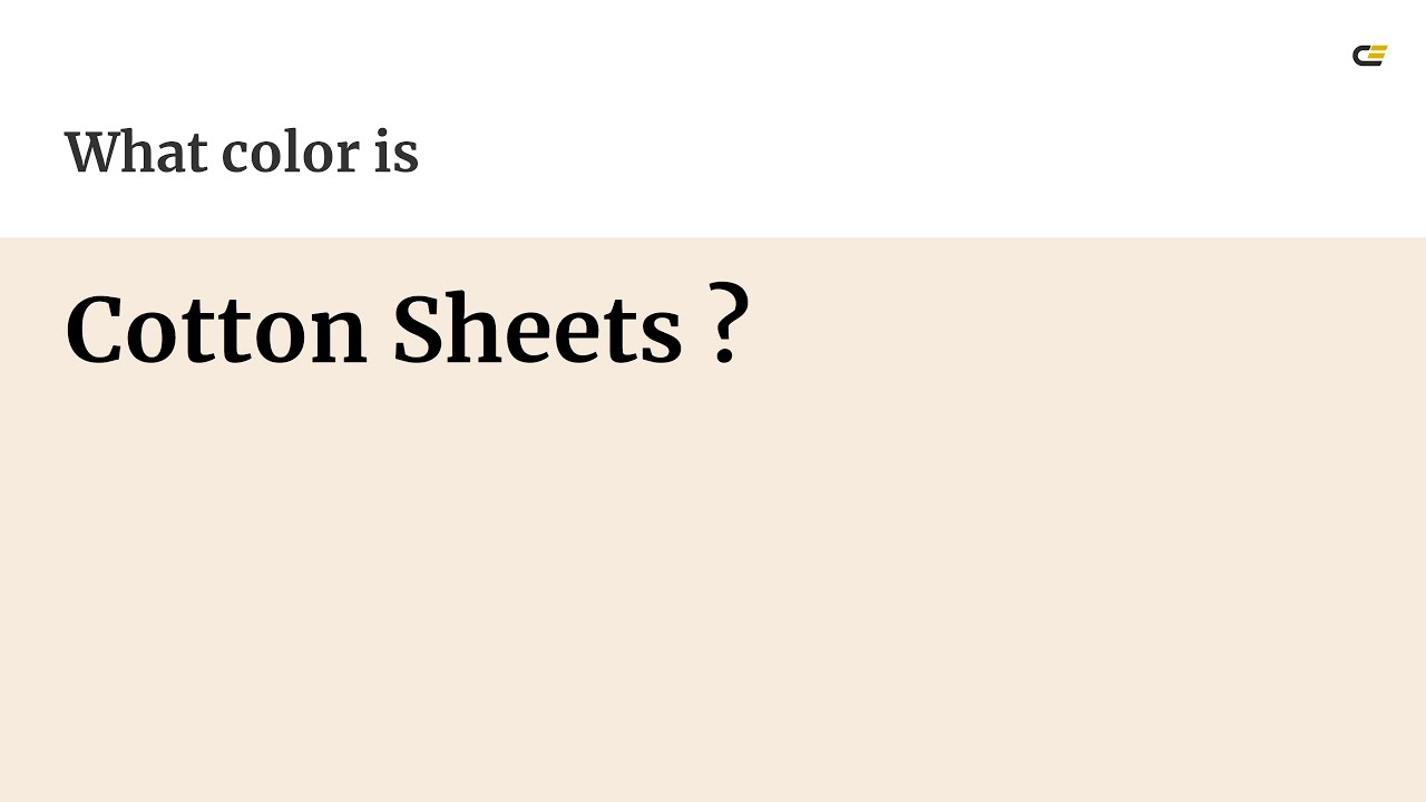 Cotton Sheets color #f7ebdd hex Cool Orange color f7ebdd - YouTube