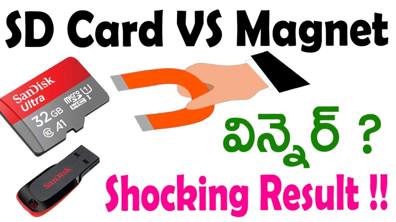 Magnet vs memory card | magnet vs pen drive | effects of magnet on ...