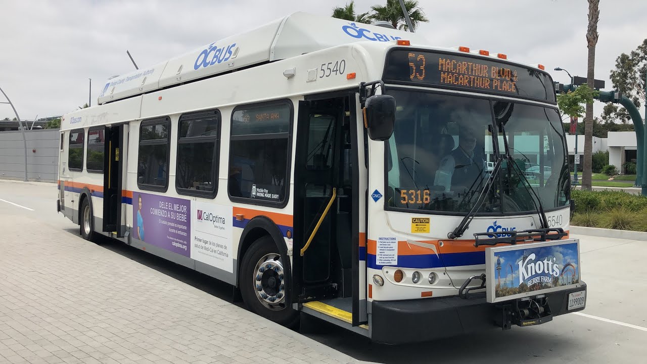 OCTA 2007 New Flyer C40LFR #5540 on Route 53X - YouTube