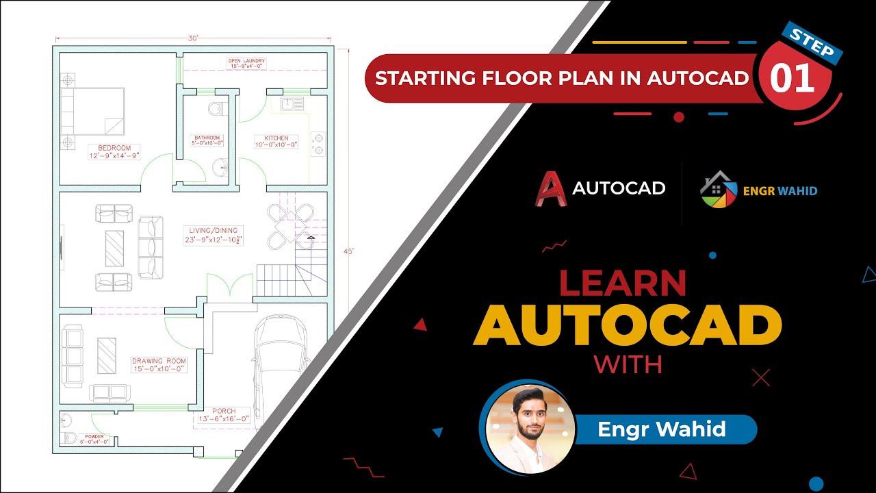 Starting Floor Plan in AutoCAD | Step 1 | Pre-requisites, Limits and ...