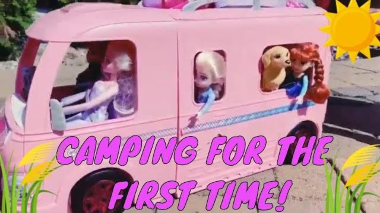 Elsa & Anna Toddlers go camping for the first time! - YouTube