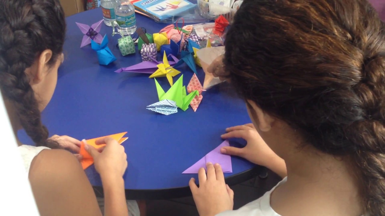 Miami Japanese Garden Origami Demonstration at Bird Road Subaru - YouTube