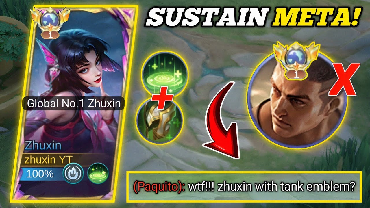 SUSTAIN IS THE NEW META! | NEW HERO ZHUXIN BEST BUILD AND EMBLEM MLBB🔥 ...