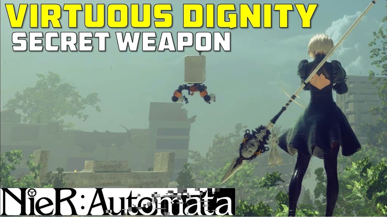 Virtuous Dignity Location | Secret Weapon: Spear | NieR: Automata - YouTube