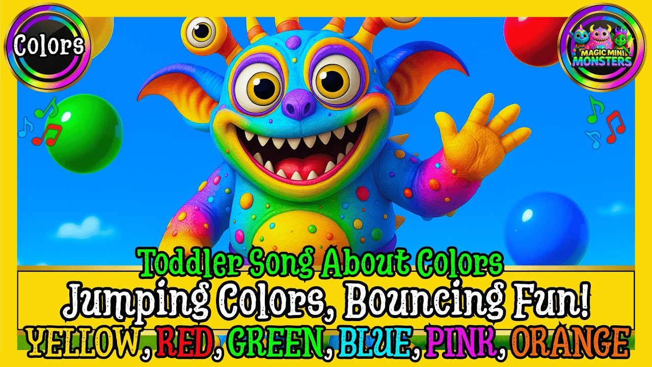 Jumping Colors, Bouncing Fun! | Colorful Fun | Magic Mini Monsters # ...