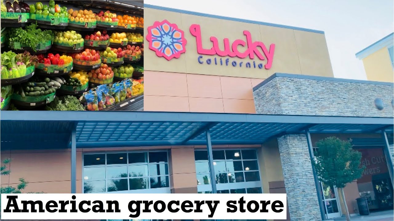 American grocery store /supermarket vlog | lucky California grocery ...