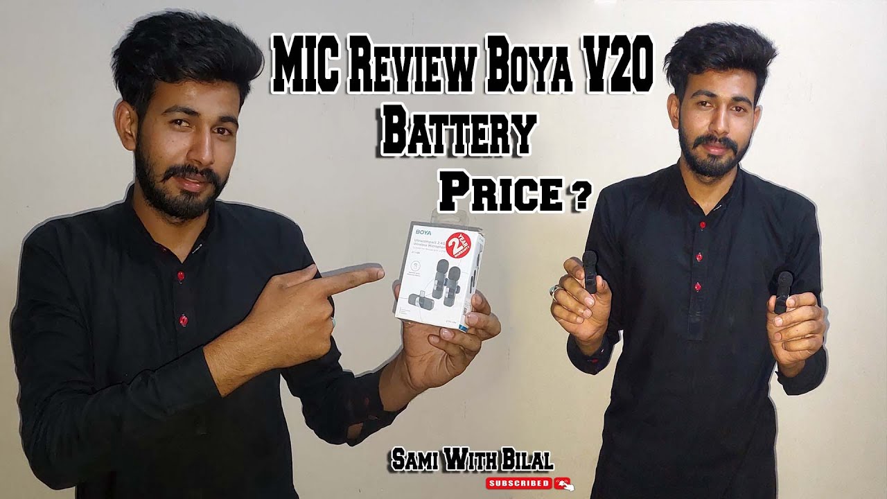 Wireless Boya Mic V20 Review | Battery Timing | Prince ? | - YouTube