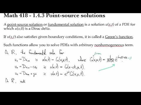 1.4.3 Point source solutions - YouTube