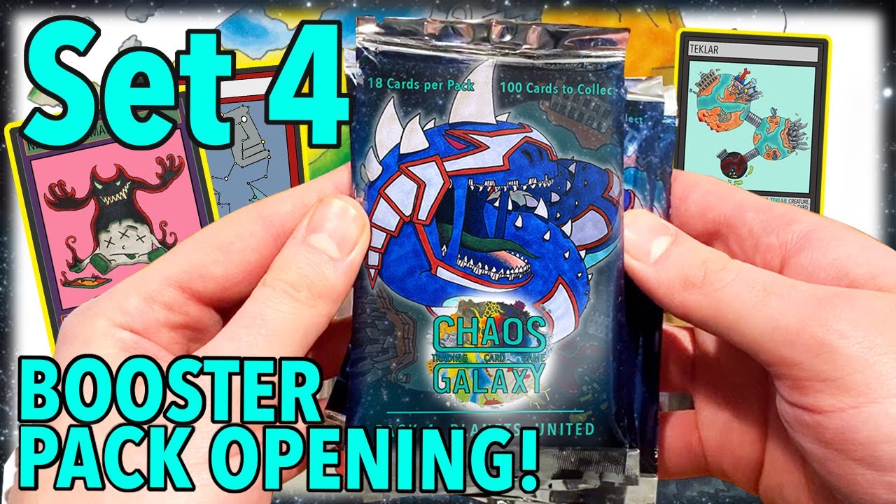 Chaos Galaxy TCG Set 4 Booster Pack Opening - On Sale Now! - YouTube