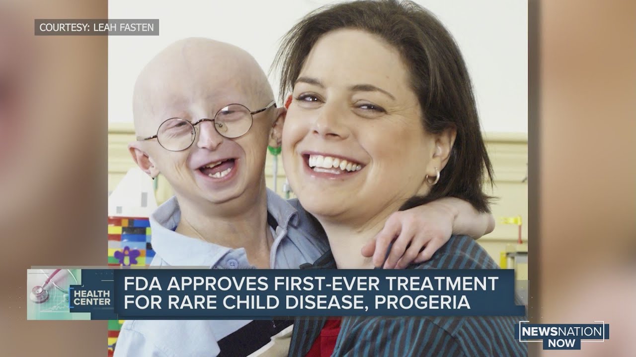 1st drug for rare rapid-aging disease extends kids' lives - YouTube