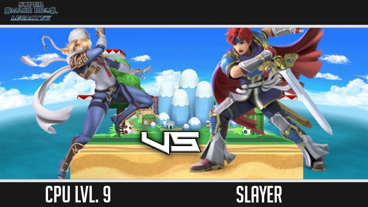 [SSB Legacy TE] Roy Noob (Slayer) vs. Sheik (CPU Lvl. 9) - YouTube