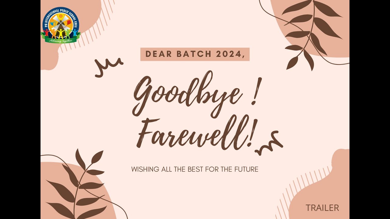 Farewell 2024 Trailer - YouTube