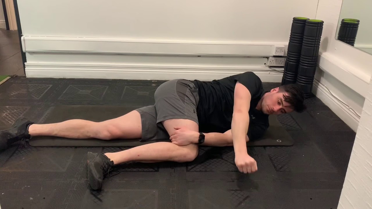 One leg open book - YouTube