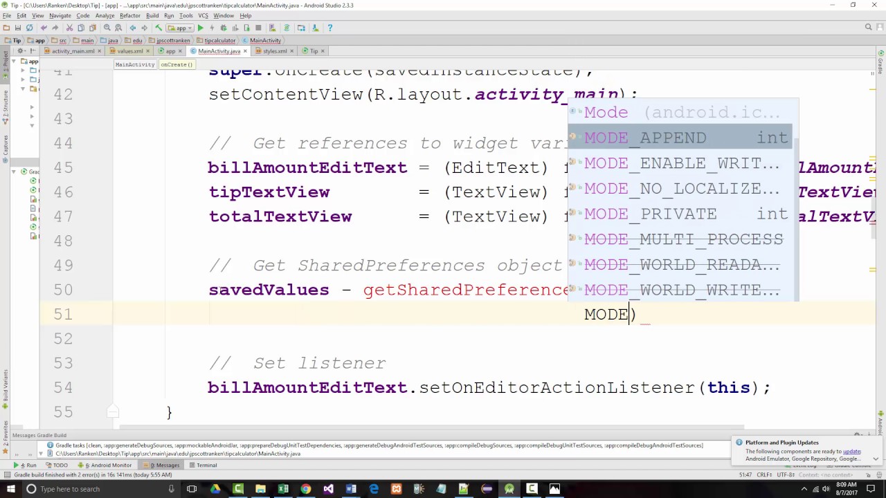 AWD1112 - Tip Calculator - Murach Version - Part07 - YouTube