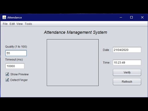 Bio-metric Attendance || MANTRA MFS-100 || NetBeans 8.2 || JAVA - YouTube