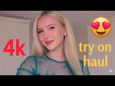 Transparent Lingerie & See-Through Dresses | Micro Bikini Try-On Haul (4K) 👙#18
