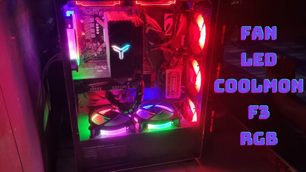 Thử Lắp Bộ Fan Led Coolmoon F3 RGB Cho PC - YouTube