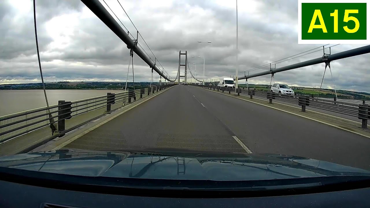 A15 - Humber Bridge - Southbound - YouTube