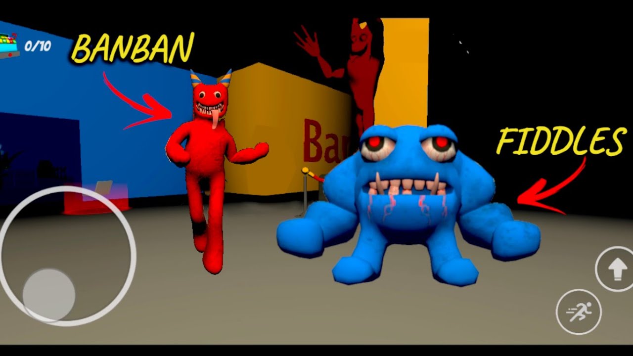 Red Monster and Blue Monster escape Kindergarten Banban, full game ...