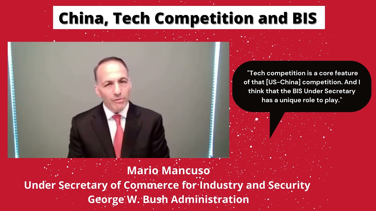 Mario Mancuso - China, Tech Competition and BIS - YouTube