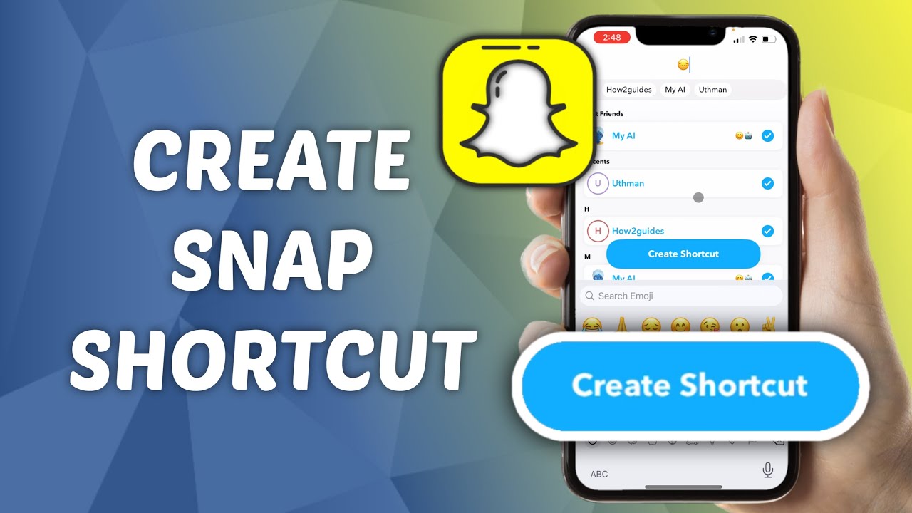 How to Create Snap Shortcut on Snapchat - YouTube