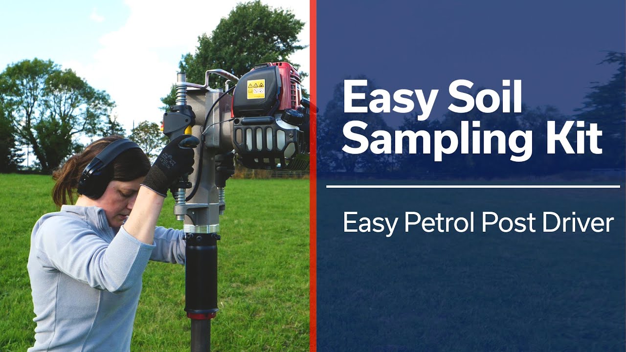 Taking Soil Samples with The Easy Petrol Post Driver and Soil Sampling Kit - YouTube