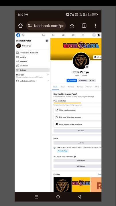 Set Custom Url For Facebook Page Create #short #shorts - YouTube