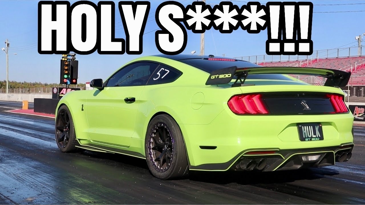 HULK destroys own 2020 GT500 1/4 Mile Record then Check Engine Light 🤣 ...