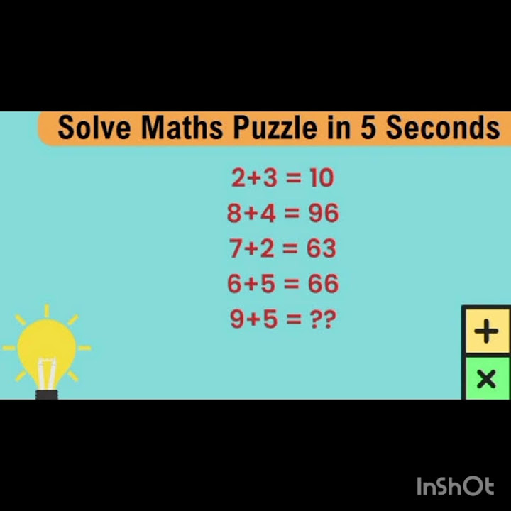 only genius can solve # math puzzles # shorts - YouTube
