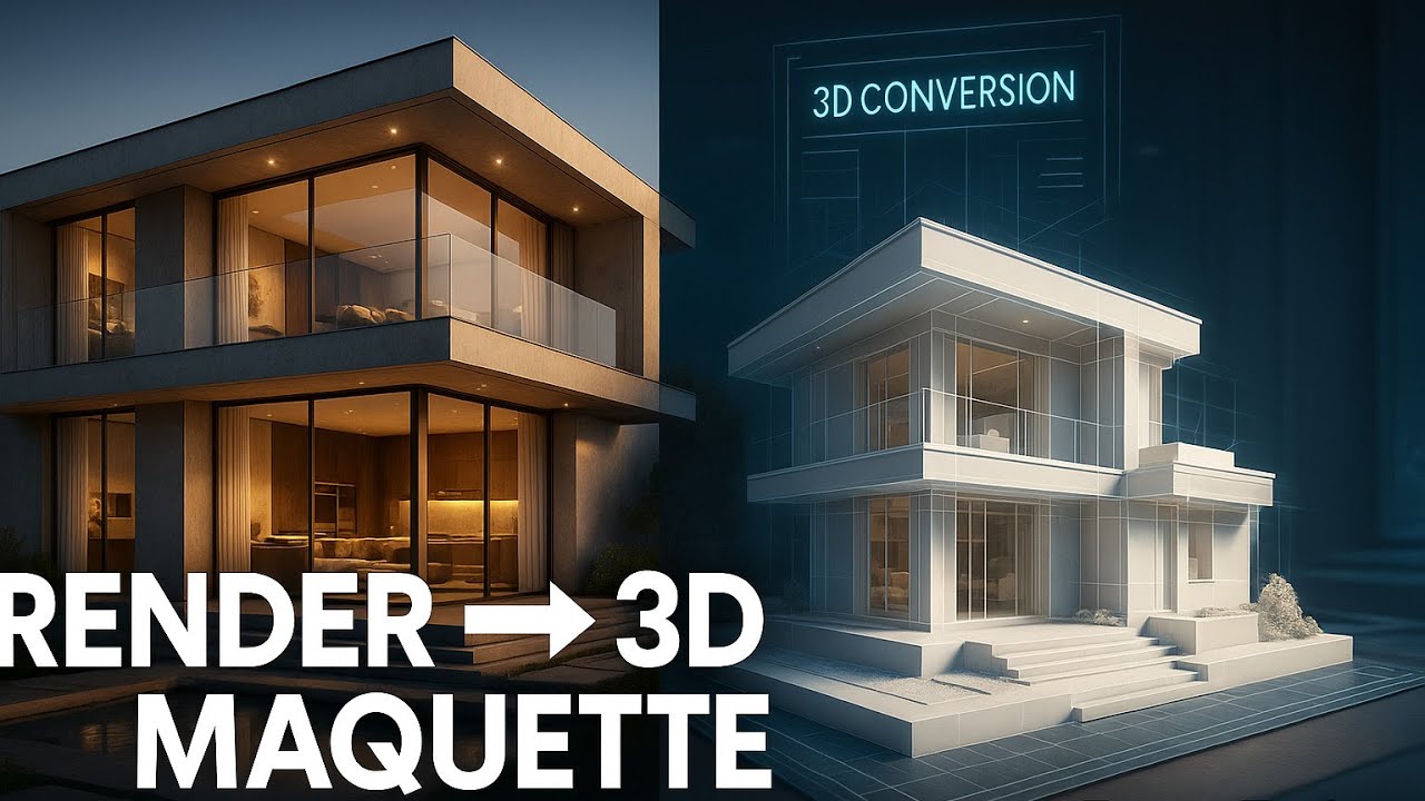 Turn Rendering or Photo into Real 3D Maquette | AI Architecture ...
