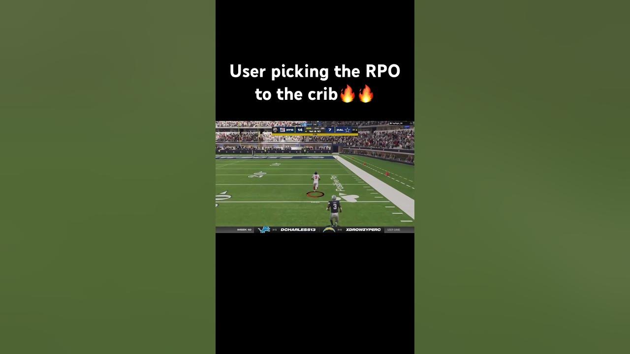 User Pick The Rpo To The Crib🔥 Madden Madden24 Madden23 Giants