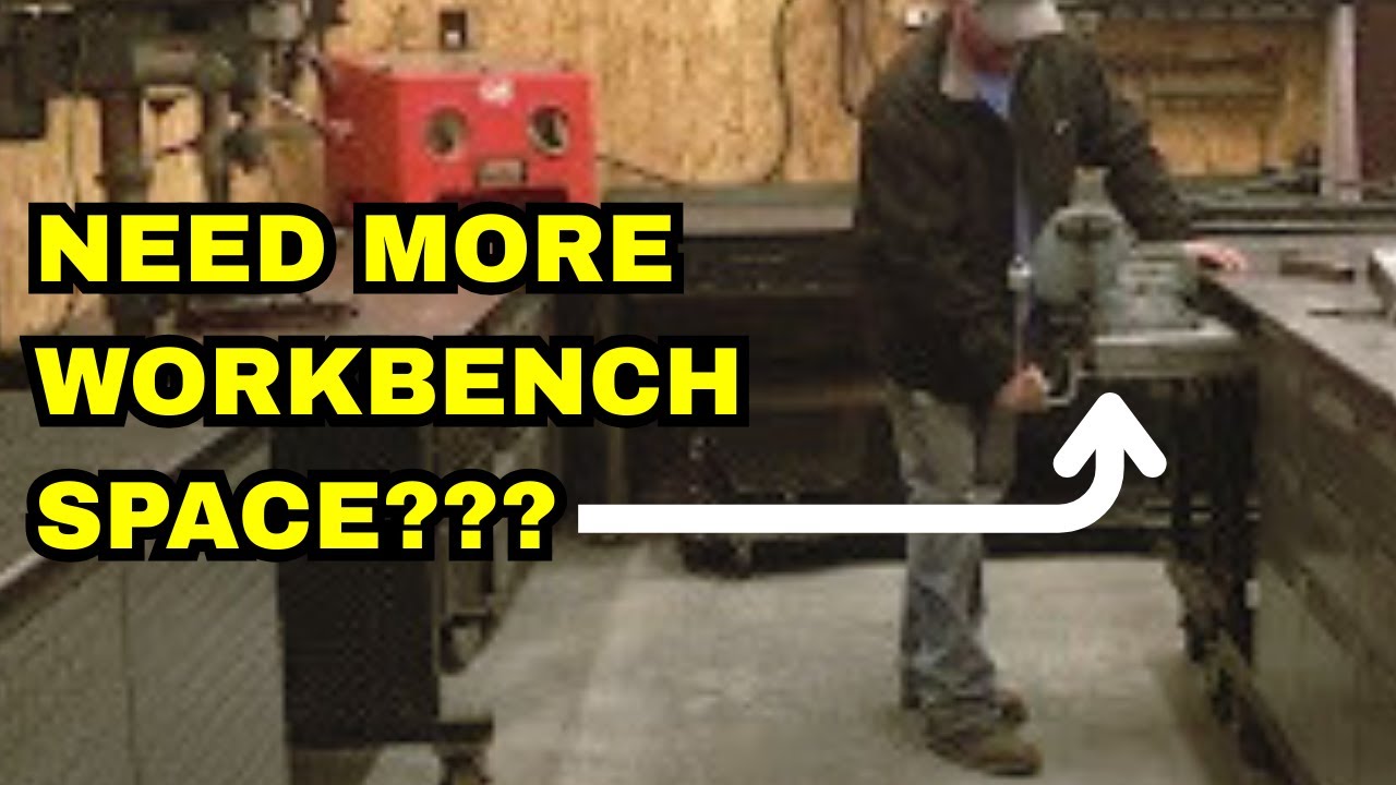 THE TOOL SWING space saver for your shop or workbench. - YouTube