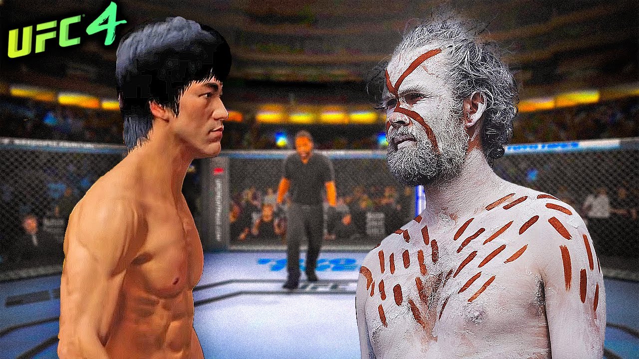 Bruce Lee vs. Epic Aboriginal (EA sports UFC 4) - YouTube