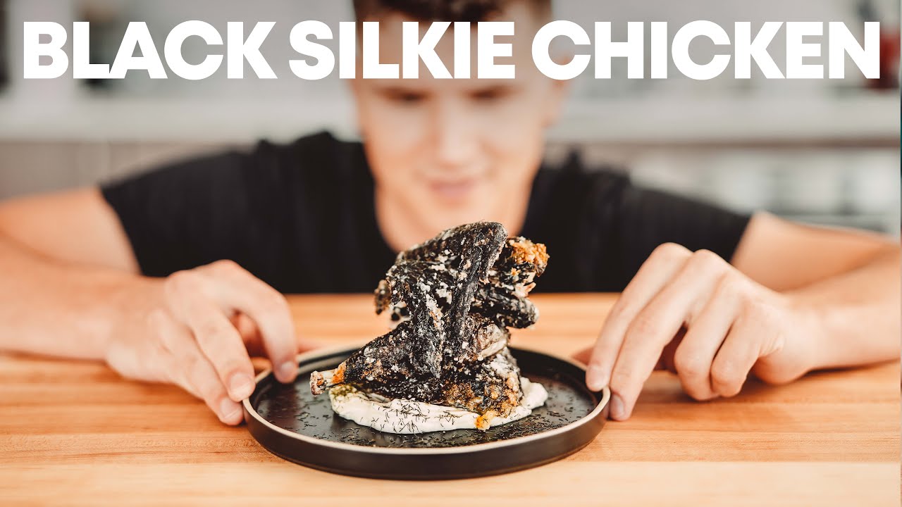 Cooking a Silkie Black Chicken - YouTube