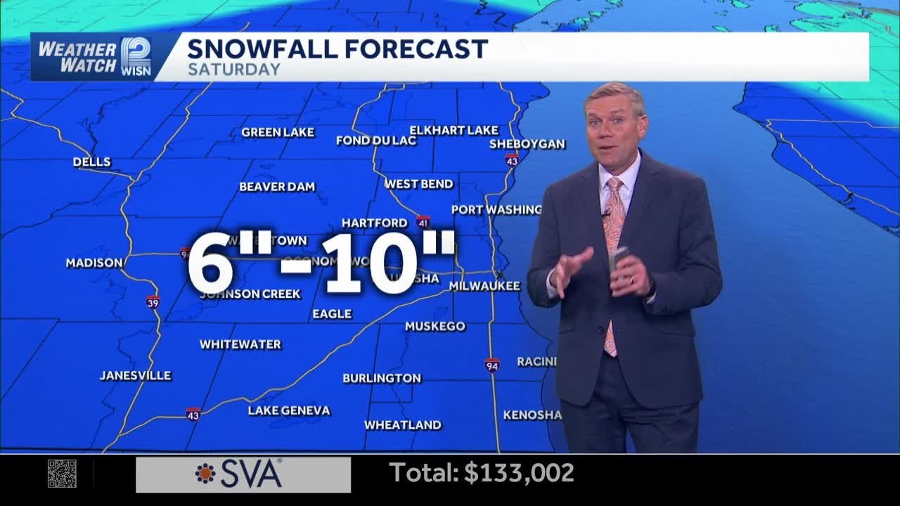 11/26 Evening forecast: Big snowfall heading to SE Wisconsin on ...