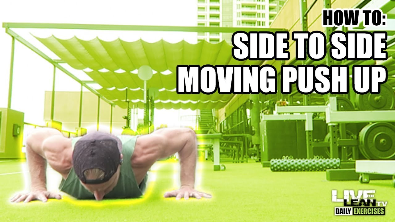 How To Do A SIDE TO SIDE MOVING PUSH UP Exercise Demonstration Video how-to-do-a-side-to-side-moving-push-up-exercise-demonstration-video