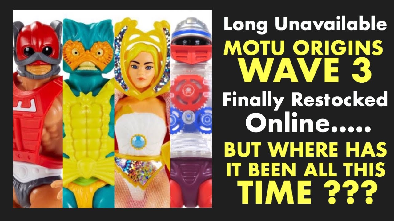 Long Unavailable MOTU Origins Wave 3 Now Restocked Online…..But Where ...