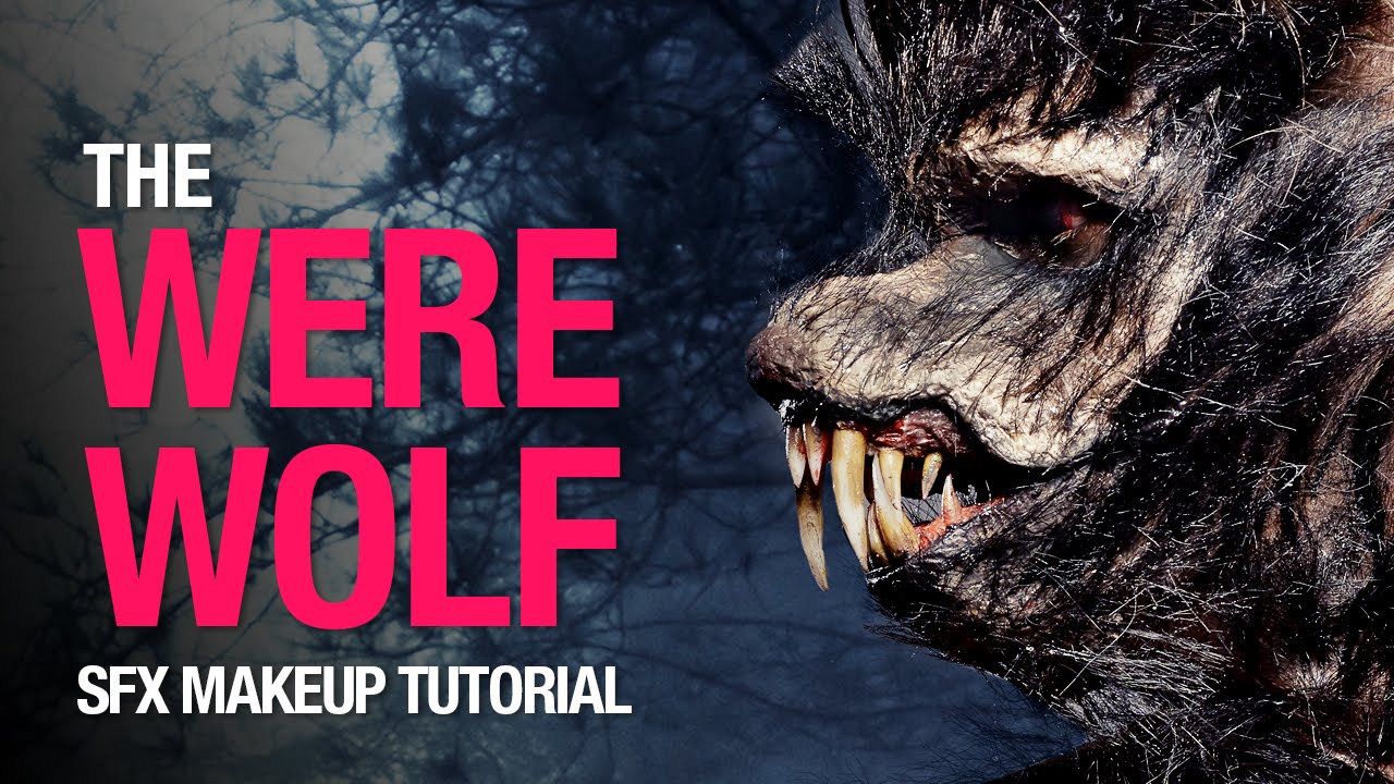 Werewolf halloween makeup tutorial - YouTube